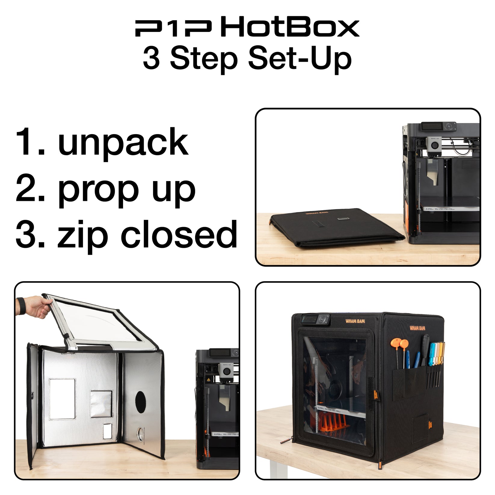 P1P HotBox - 3D Printer Enclosure – Wham Bam Systems